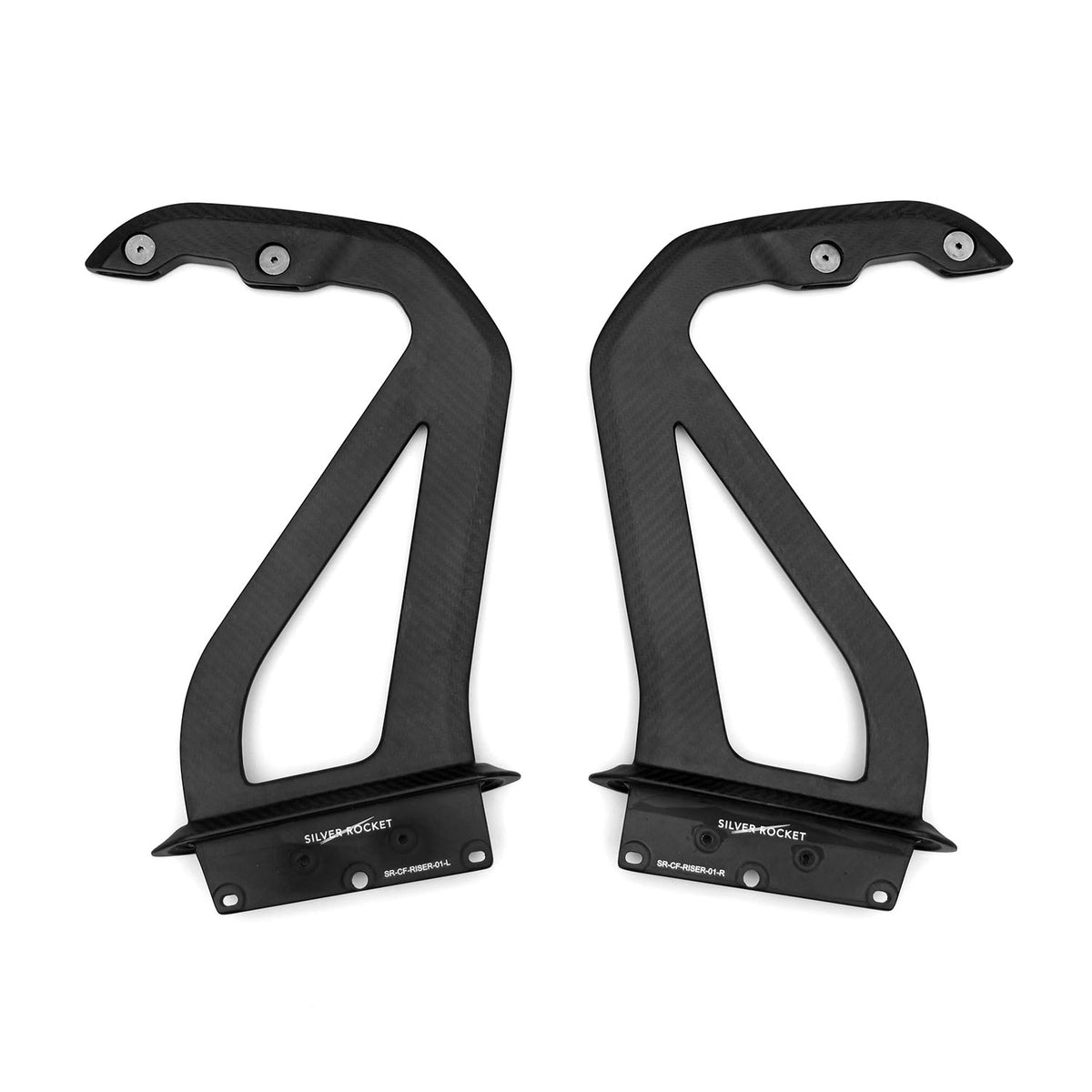 SR GT4 RS DRY CARBON FIBER 3-INCH WING RISER [PORSCHE 718 Cayman GT4 R ...