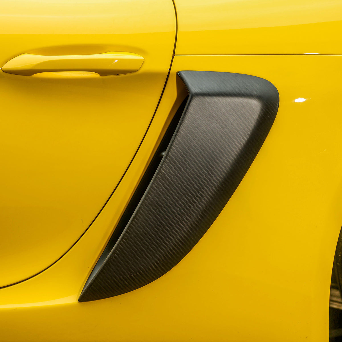 SR DRY CARBON FIBER REAR SIDE AIR INTAKE COVER (LEFT&RIGHT) [PORSCHE 7 ...