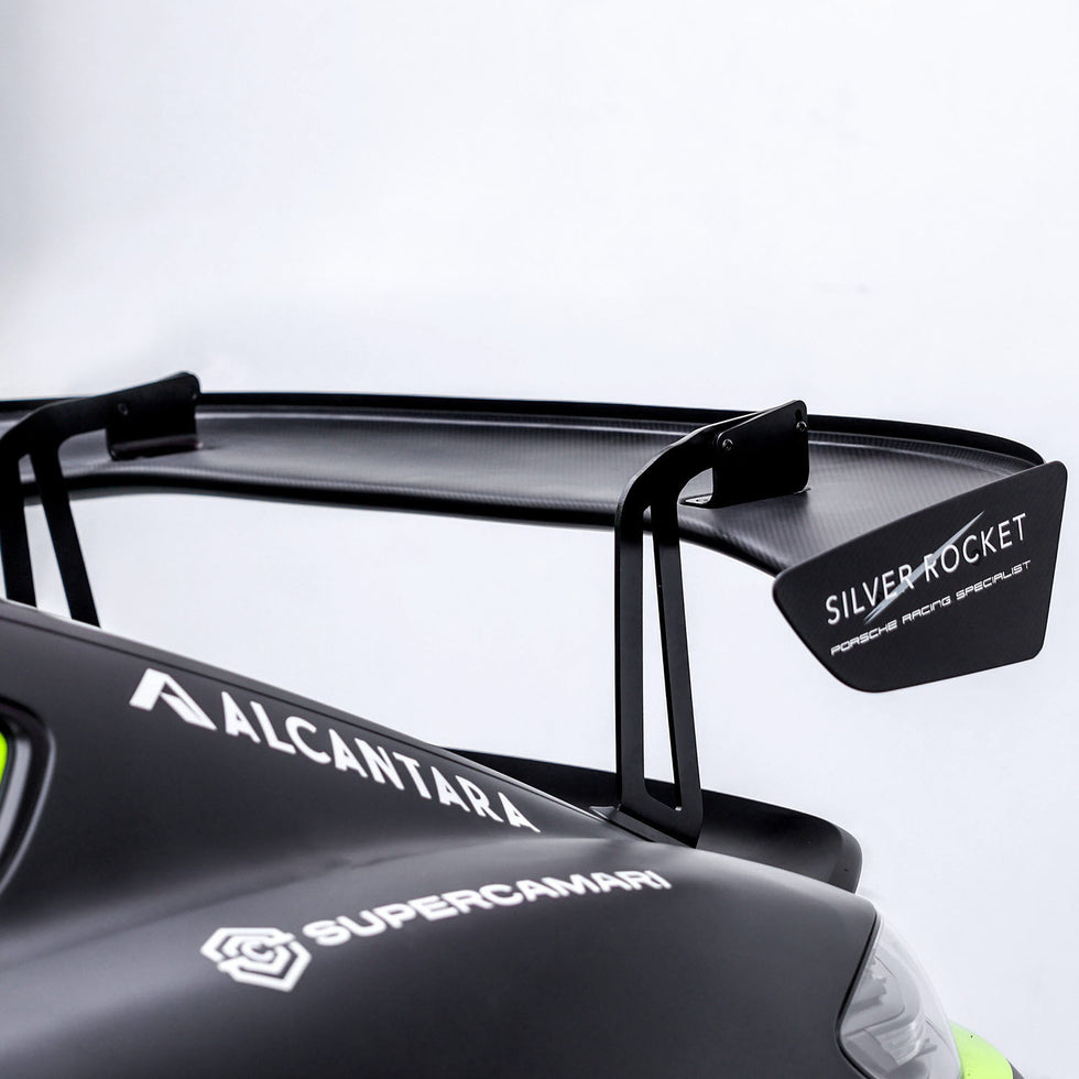 SR GT4 3-INCH SWAN NECK WING RISER - OEM 2017 ALUMINIUM [PORSCHE 718 G ...