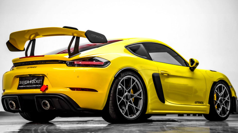 Silver Rocket Porsche GT4 RS 3-INCH WING RISER - OEM ALUMINIUM CASTING