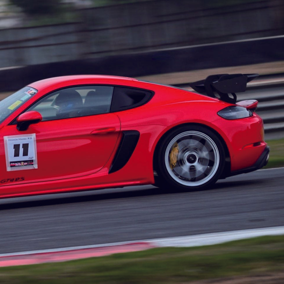 SR GT4 CLUBSPORT FLEX-CARBON SWAN NECK WING V2.0 [PORSCHE 718 Cayman G ...